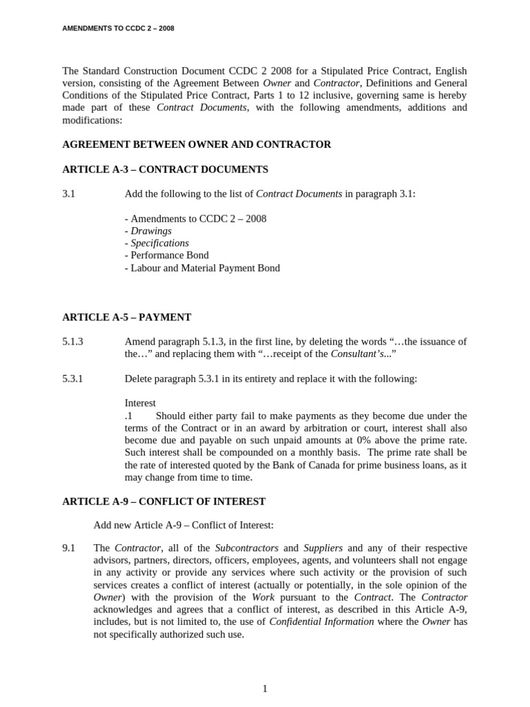 CCDC 2 Supplementary Provisions EnGLISH CLEAN Jul8 10 | PDF