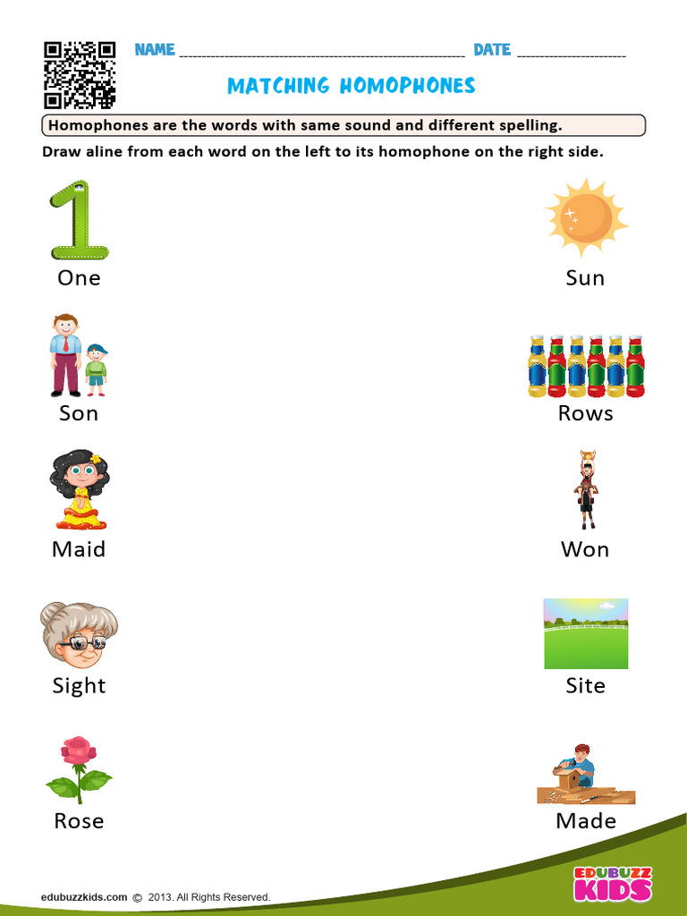 3 Match-Homophones | PDF