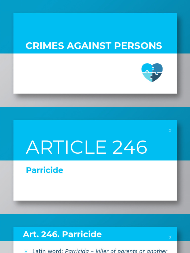 4 Crimes Against Persons | PDF