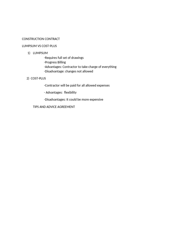 Construction Contract | PDF