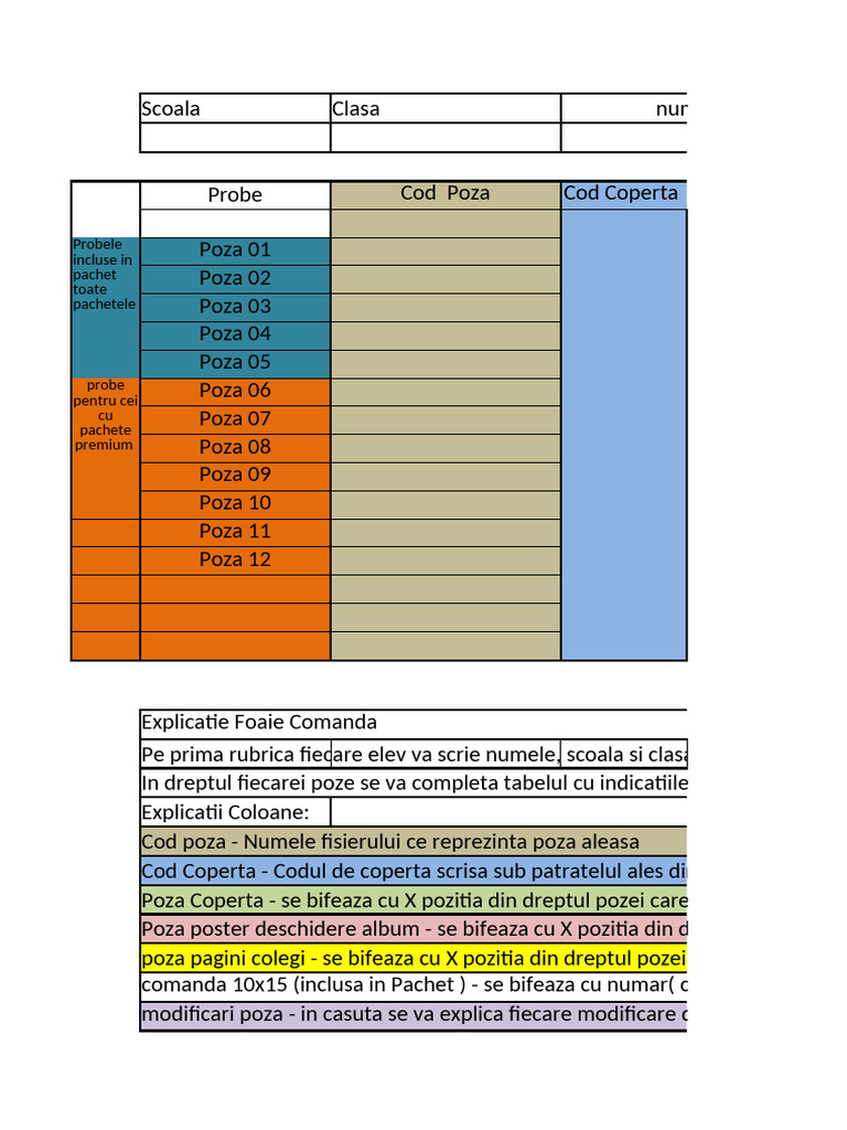 Foaie Comanda Cu Explicatie | PDF