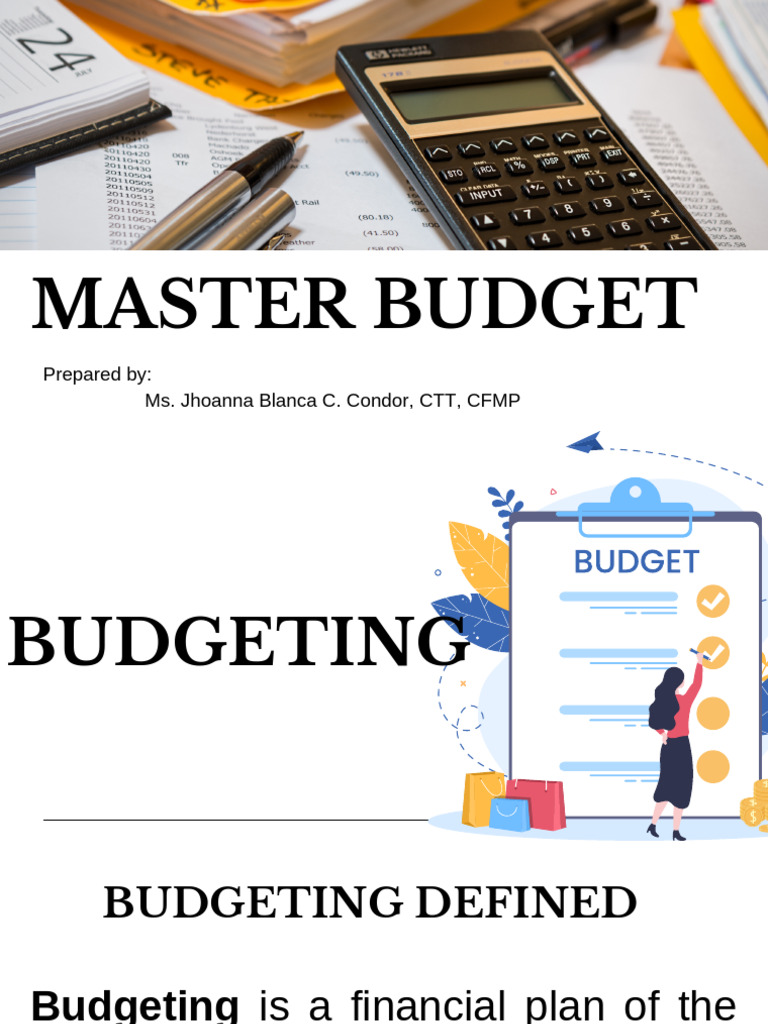 02. Master Budget | PDF | Budget | Inventory
