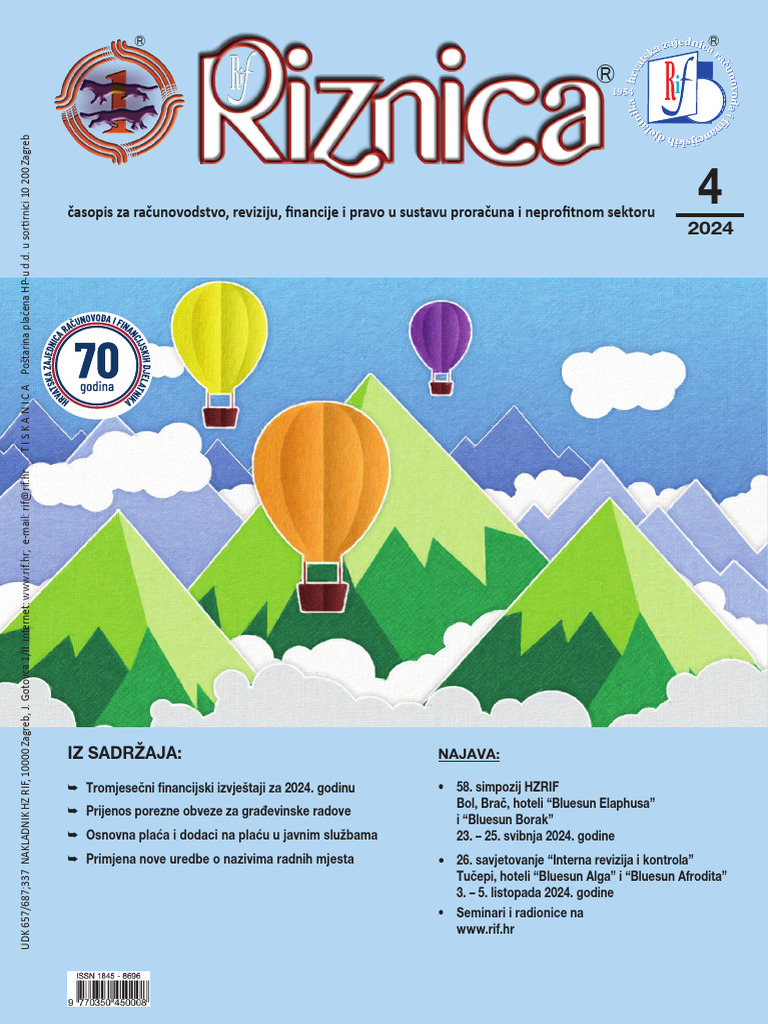 RIZNICA Travanj 2024 | PDF
