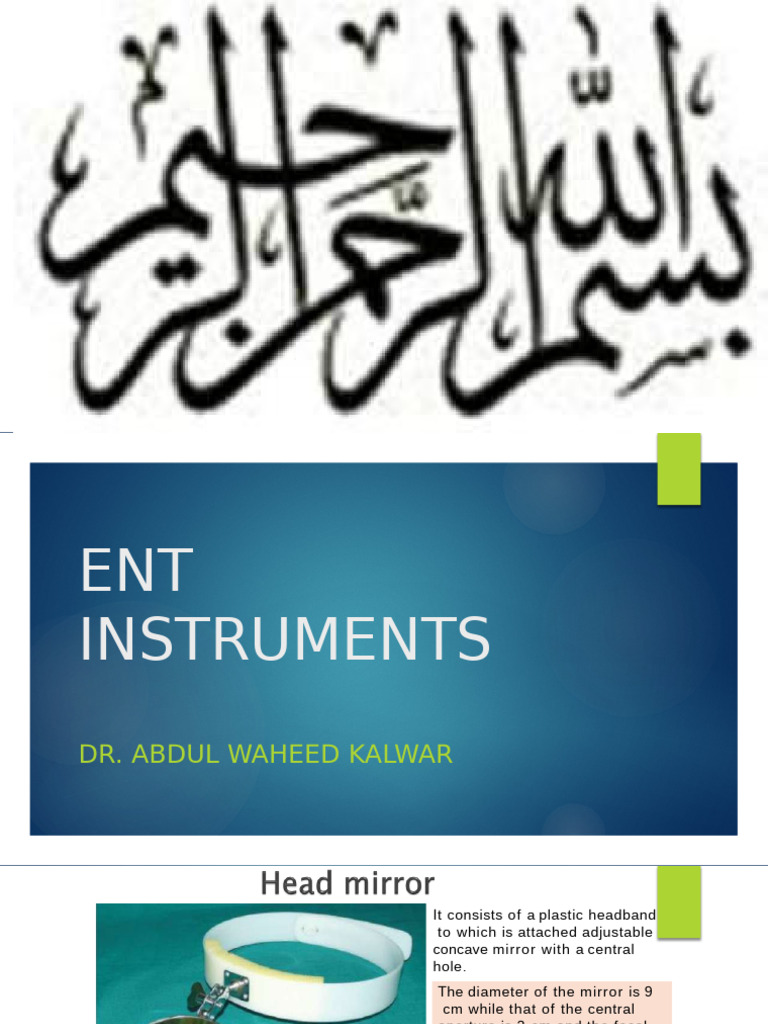 Ent Instruments | PDF