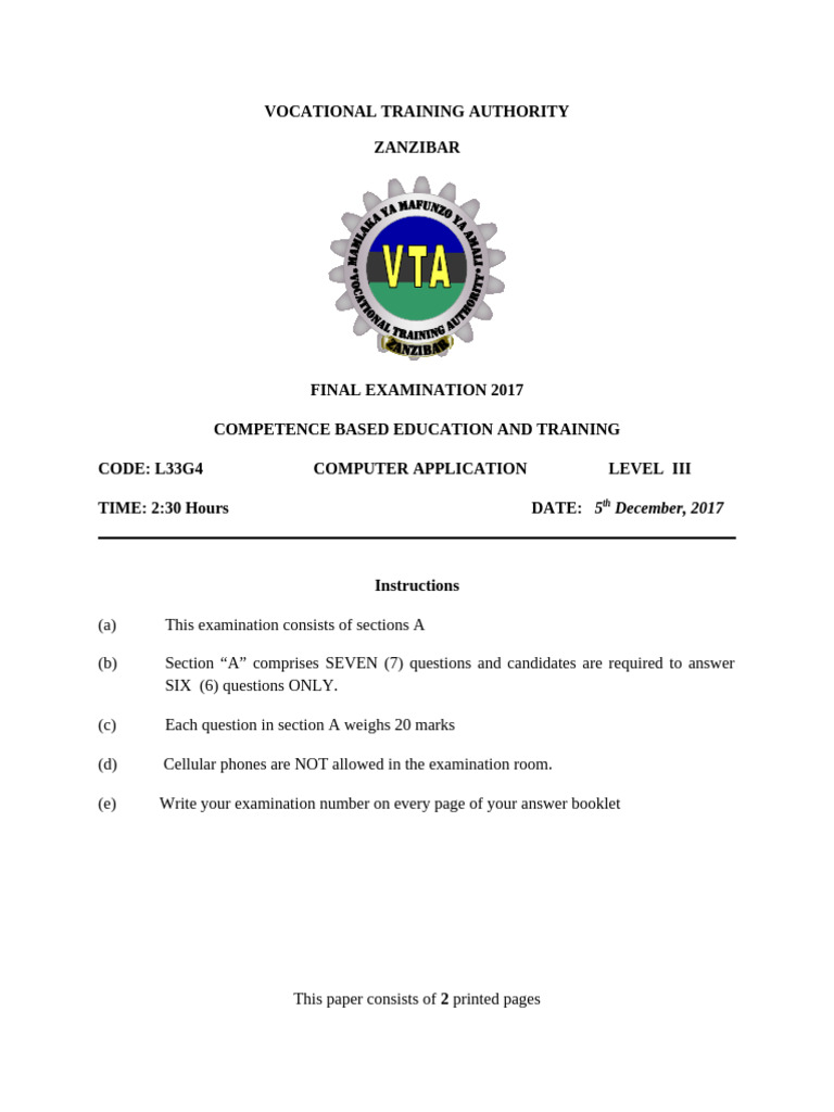 Computer Application | PDF