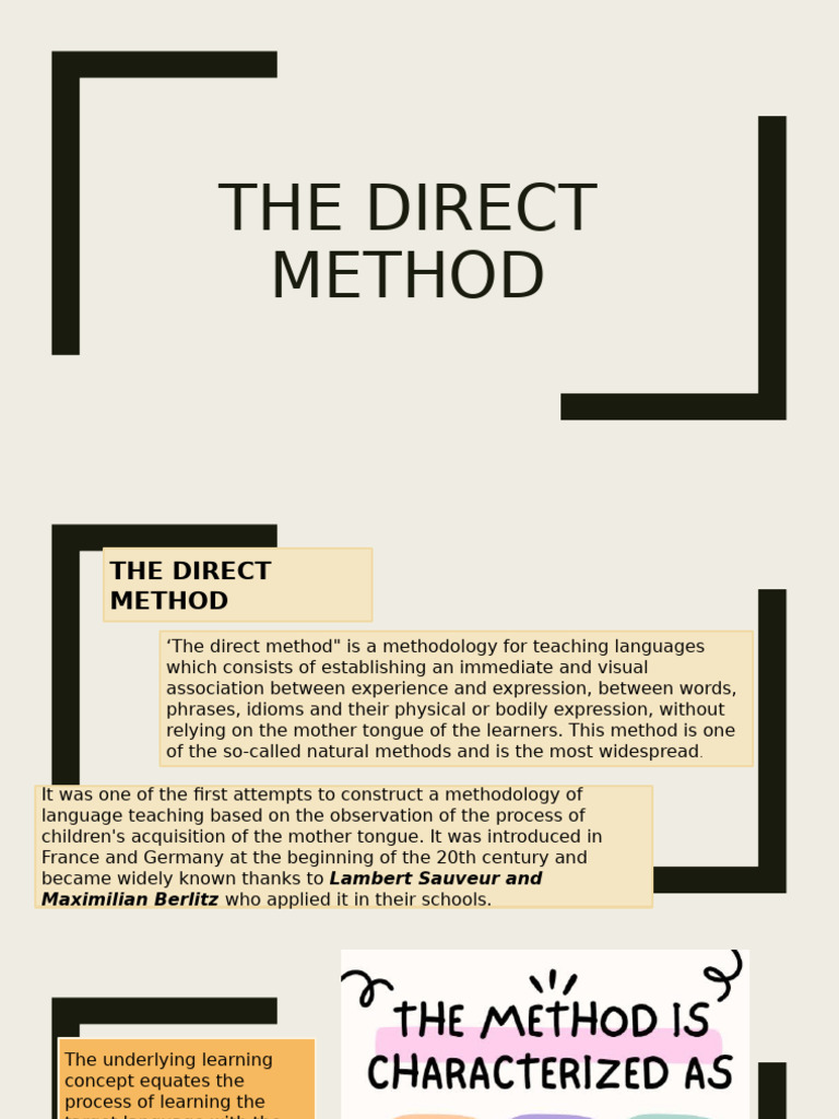 The Direct Method | PDF