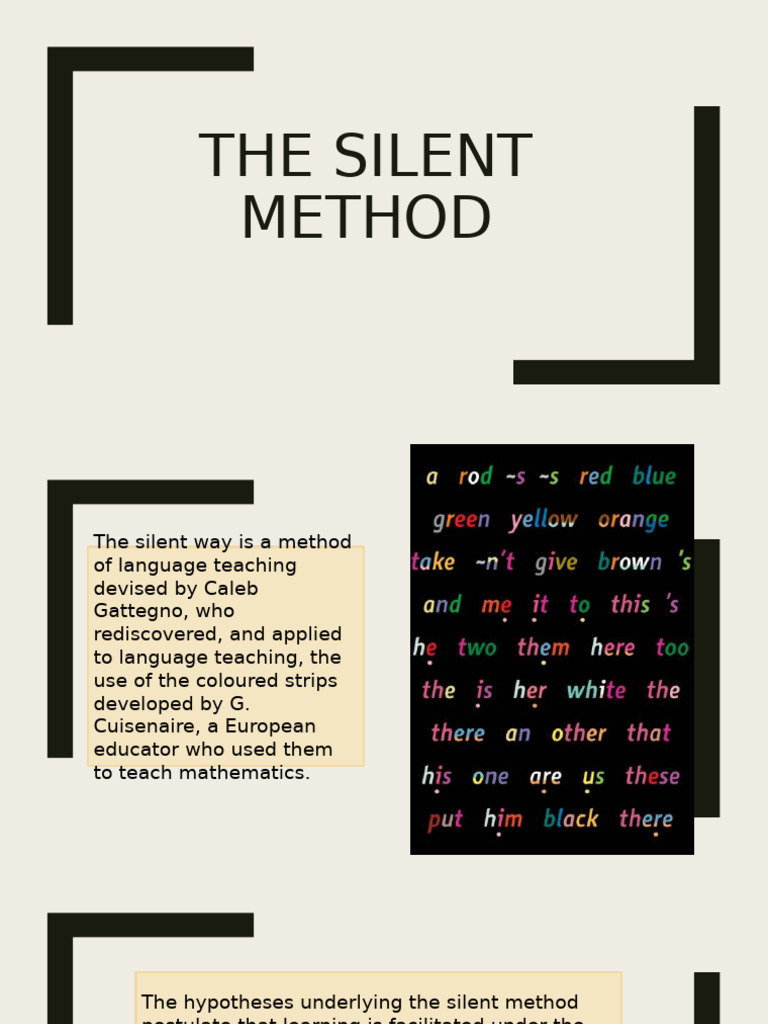 The Silent Method and Suggestopedia | PDF
