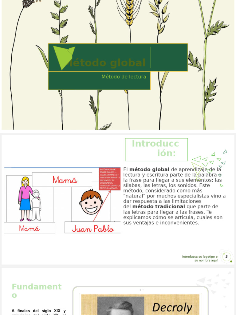 Act. 1 - Método de Lectura - Global | PDF