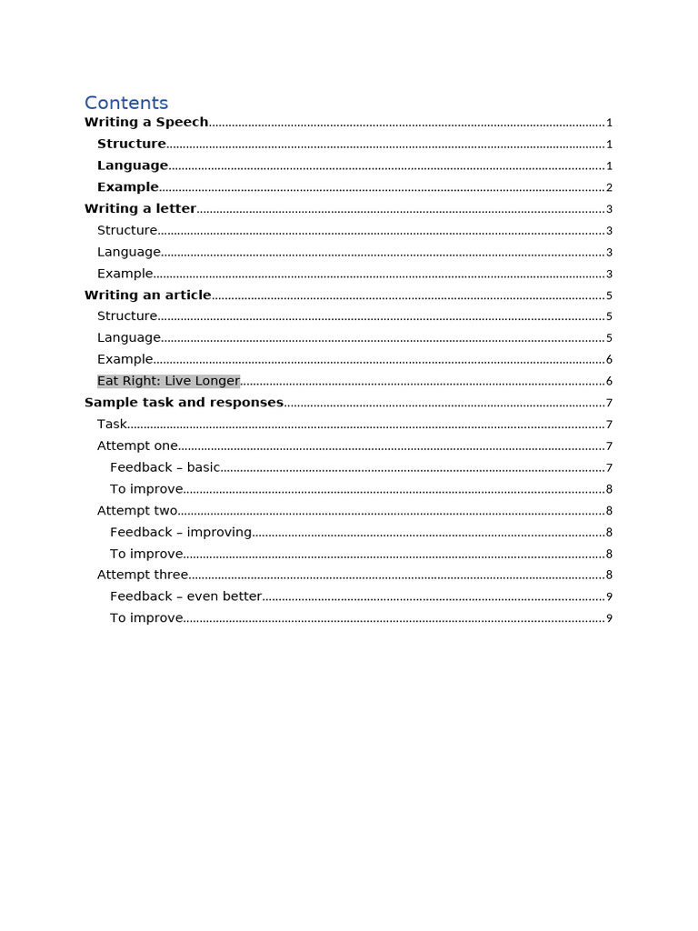 Quick Guide - Transactional writing | PDF Quick Guide - Transactional writing | PDF
