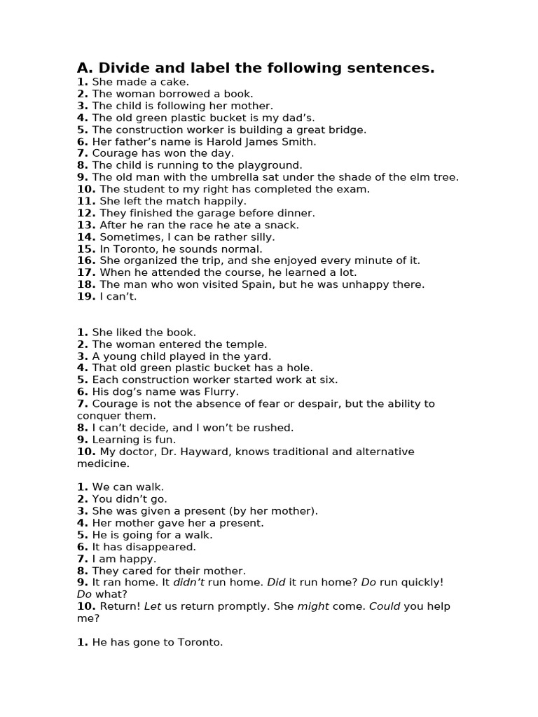Syntax Analyze of Sentences | PDF