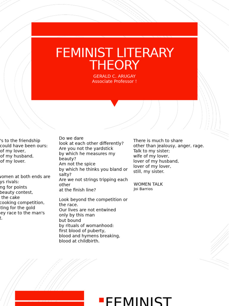 Feminist Literary Theory | PDF