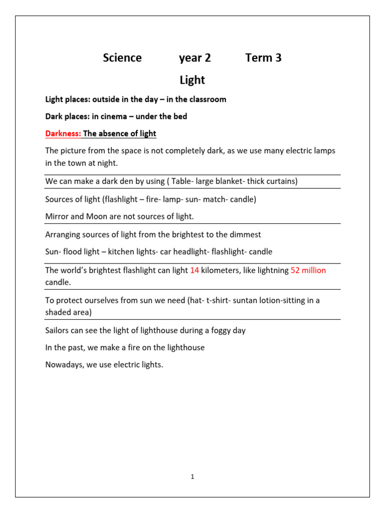 Science year 2.term 3 booklet final | PDF