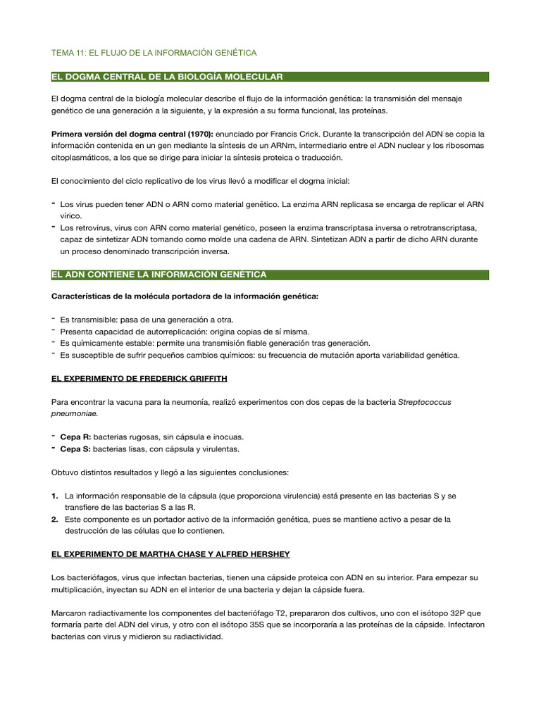 T11. Biología | PDF