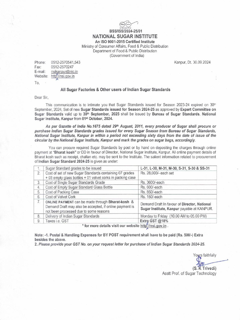 BSS Circular 2024-25 1102024 | PDF