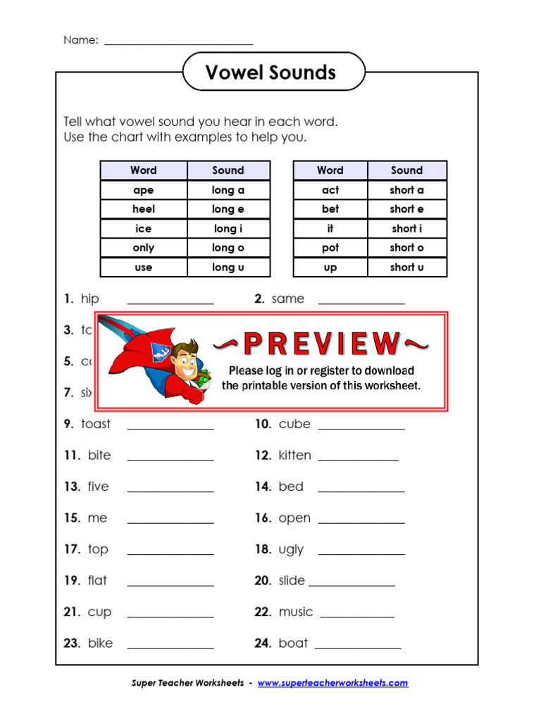 Vowel Sounds | PDF