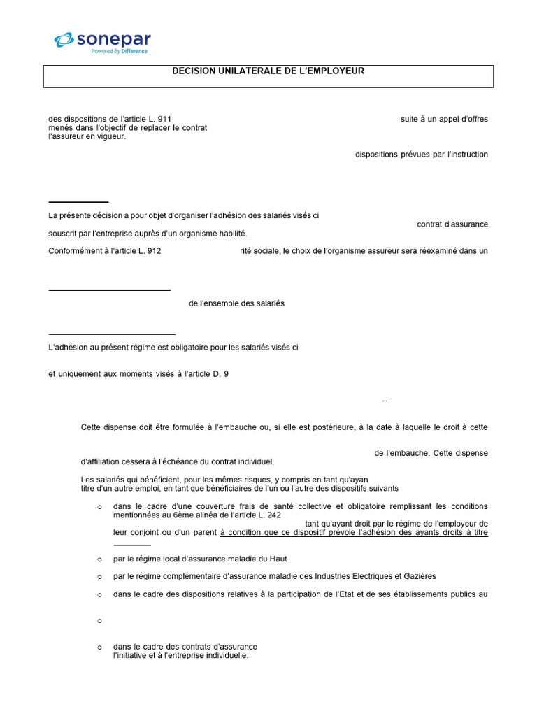 SFD - DUE Frais de Santé 2024 | PDF