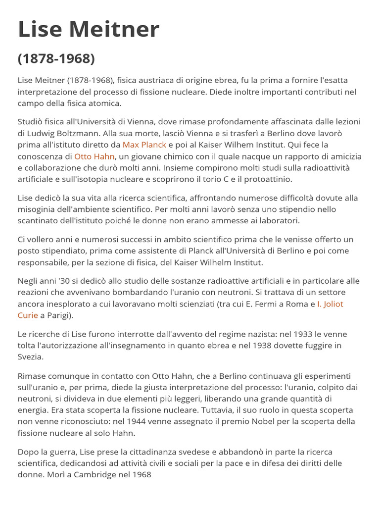 Lise Meitner | PDF