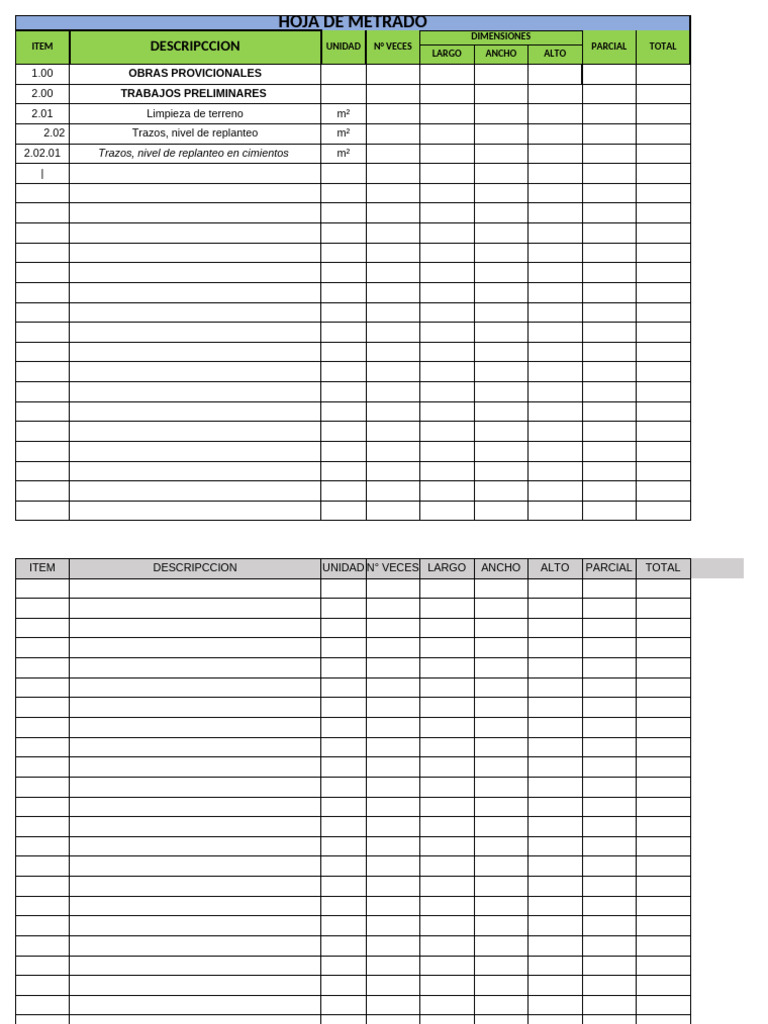Metrado Tarea 123 | PDF
