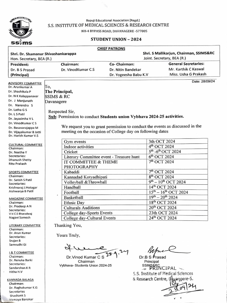 Tentative Dates - 2024 | PDF