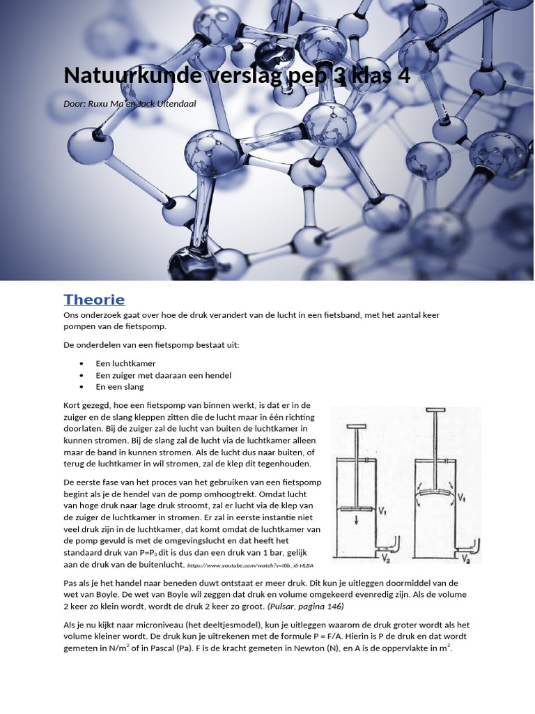 Natuurkunde verslag pep 3 klas 4 final version | PDF