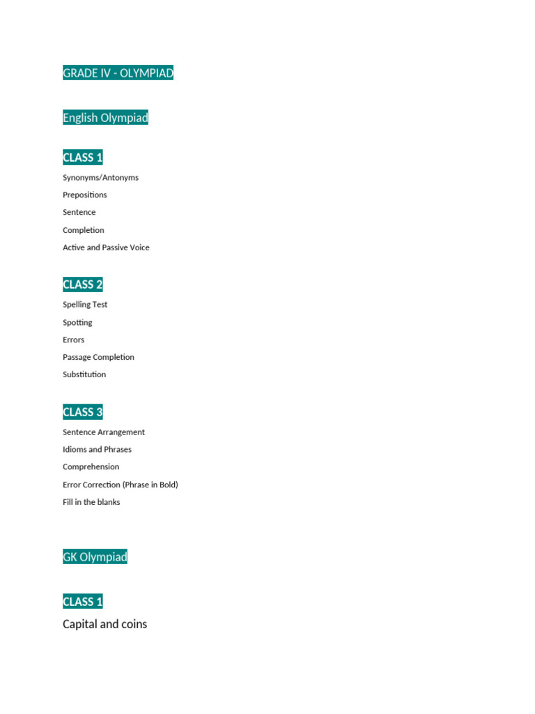 Class Skeleton - IMPORTANT | PDF | Language Arts & Discipline