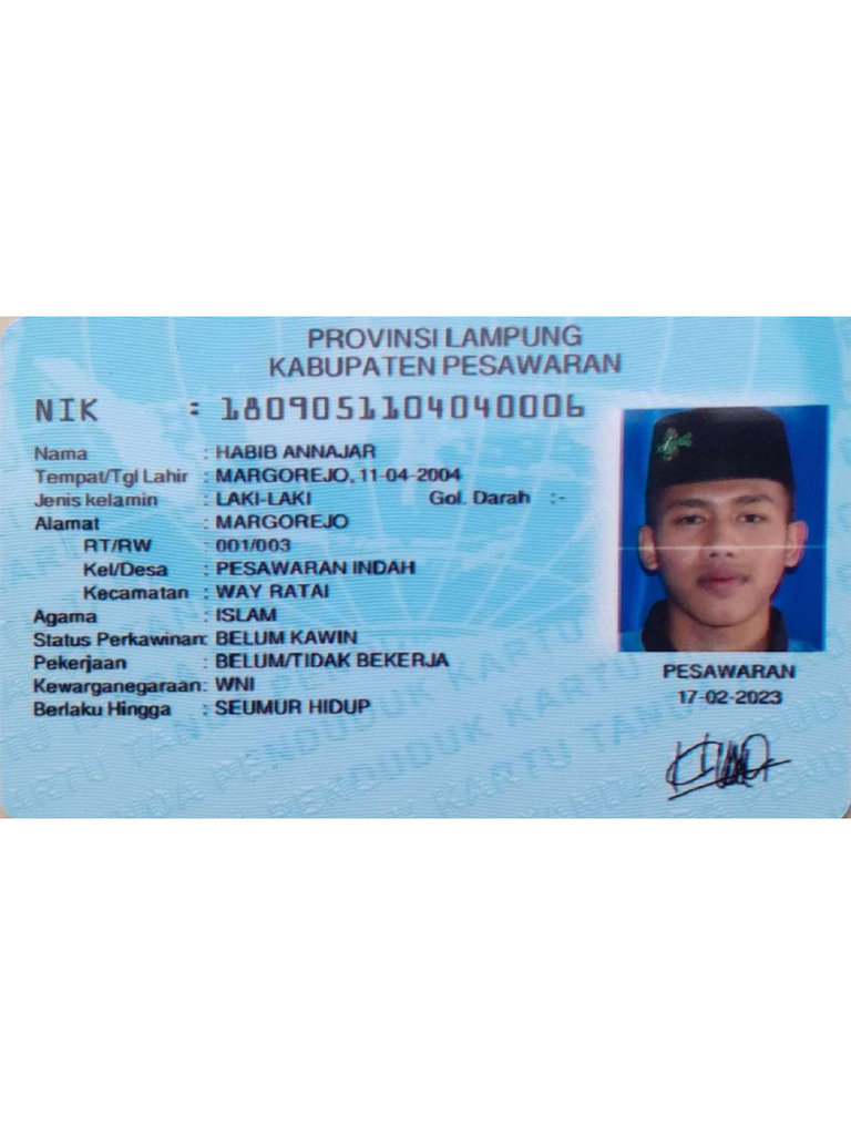 KTP Habib Annajar Komplek Hufaz 1 | PDF