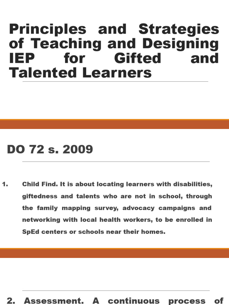06 Principles and Strategies of Teaching and Designing IEP For Gifted ...