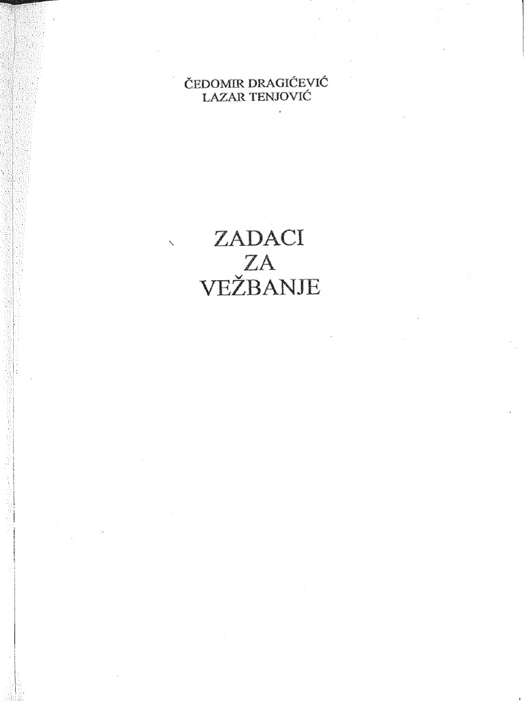 Zadaci Za Vezbanje 1na1 | PDF