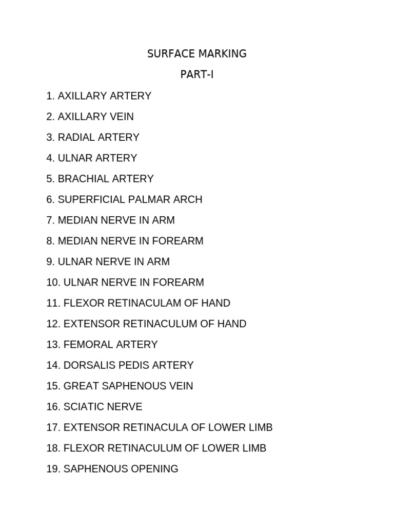 Surface Marking | PDF