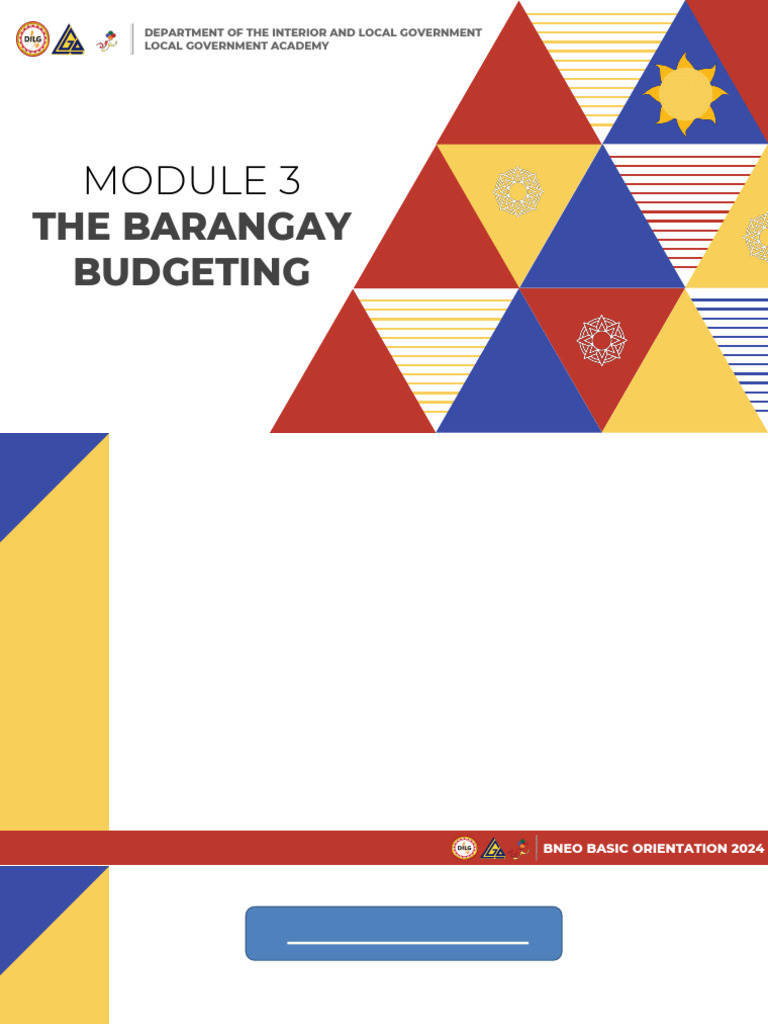 3. The Barangay Budget | PDF