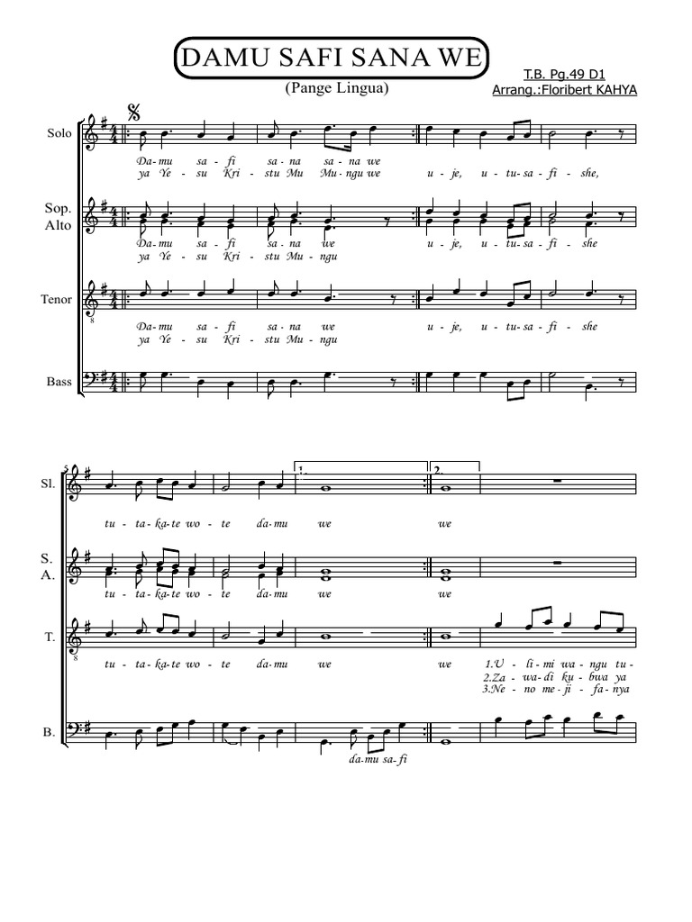 Damu Safi Sana We | PDF