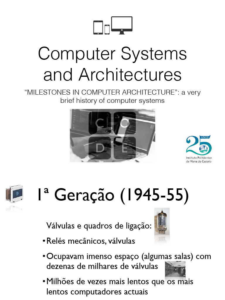 4. Milestones in Computer Architecture Moodle | PDF