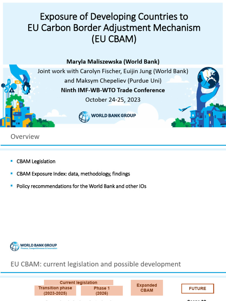 Exposure of Developing Countries toEU Carbon Border Adjustment Mechanism (EU CBAM) | PDF