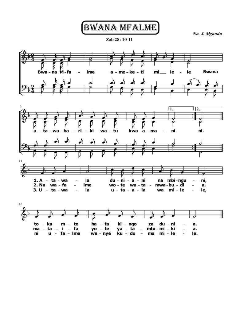 Bwana Mfalme | PDF