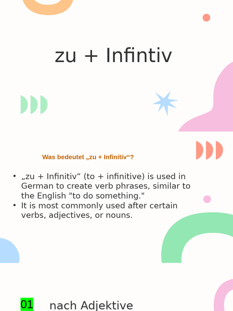 Infintiv Mit Zu | PDF