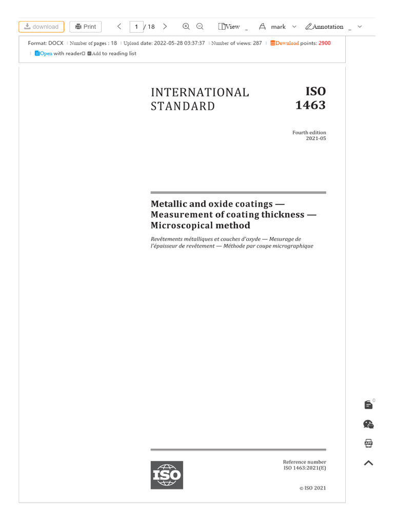 Iso 1463-2021 | PDF
