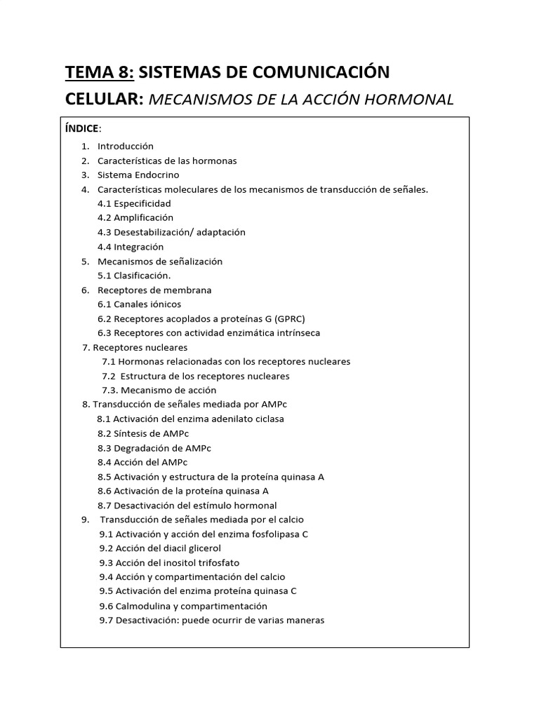 Tema 8 Biocel | PDF