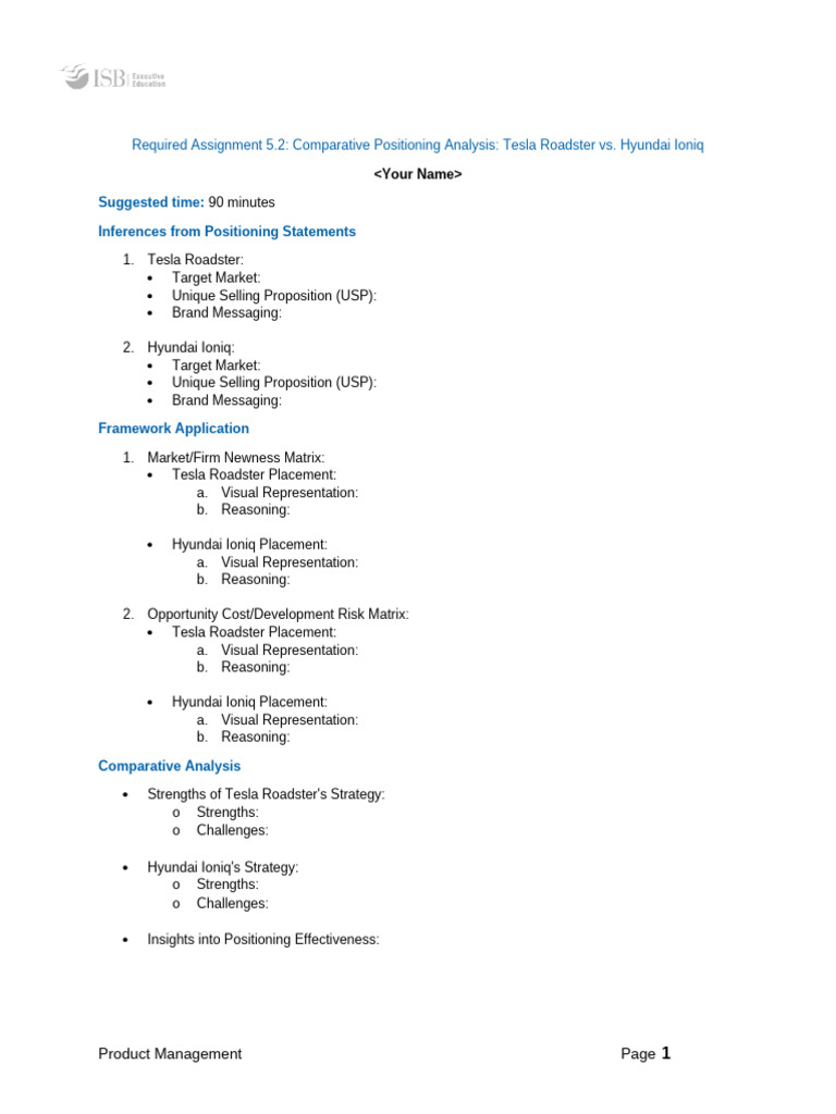 ISB - PM - Week 5 - Required Assignment 5.2 - Template | PDF