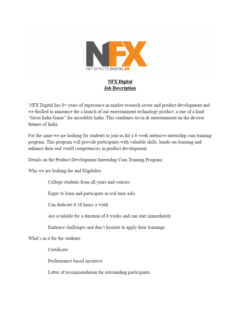 NFX Digital | PDF