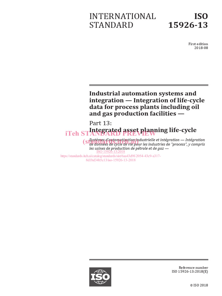 Iso 15926 13 2018 | PDF