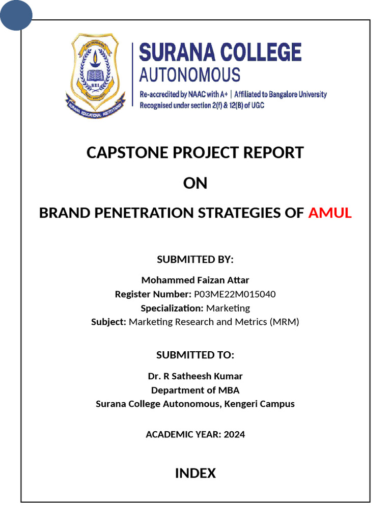 Capstone Project Report | PDF
