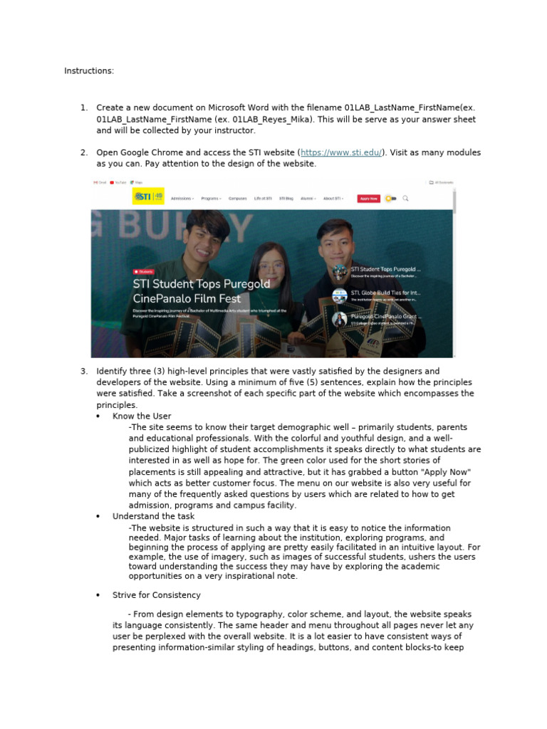 01LAB Nieva Michael | PDF