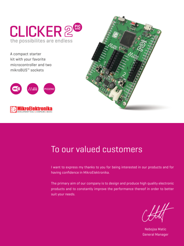 Clicker 2 Pic32mz Manual v100 | PDF