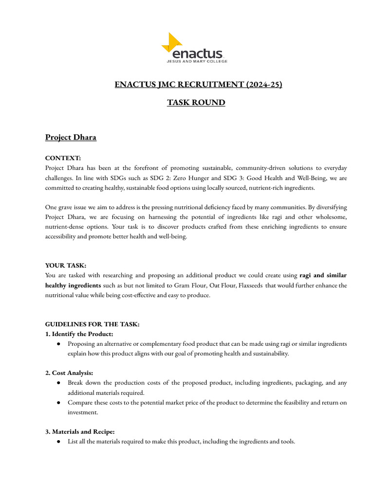 Task Round 2024-25 | PDF