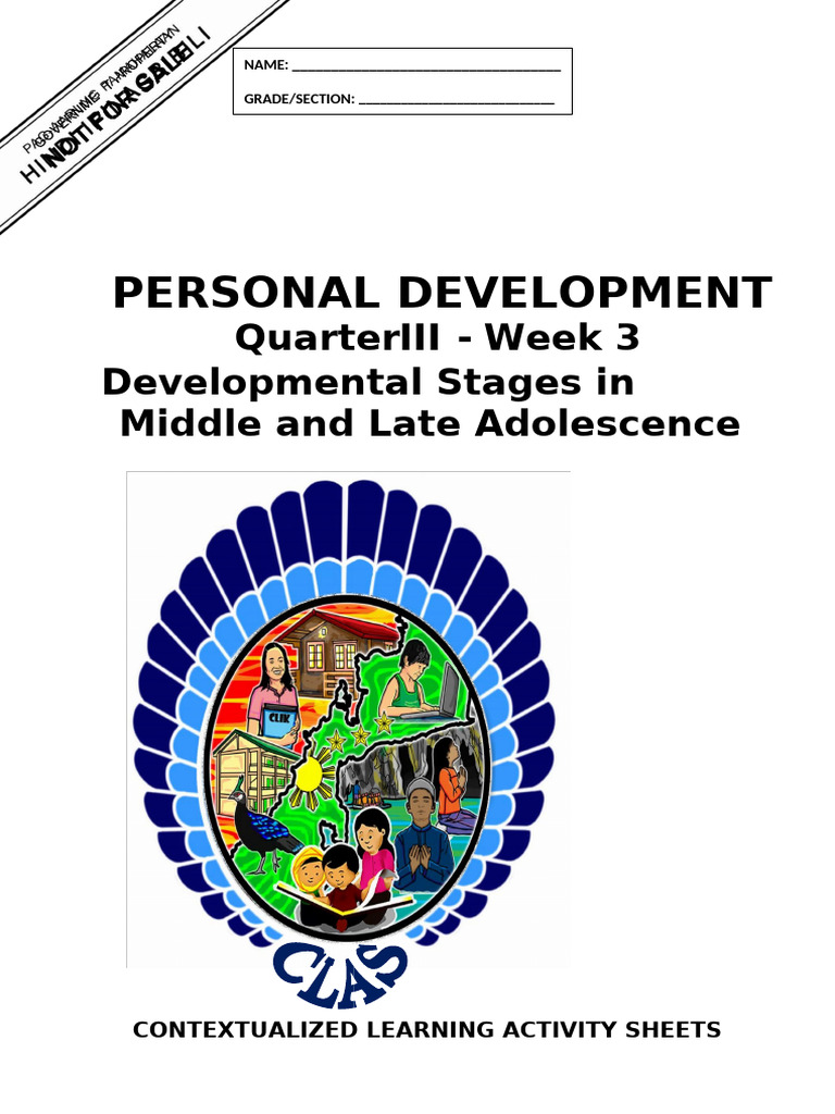 Core 11 Personal-Development Q3 CLAS3 Week 3 Developmental-Stages-in ...