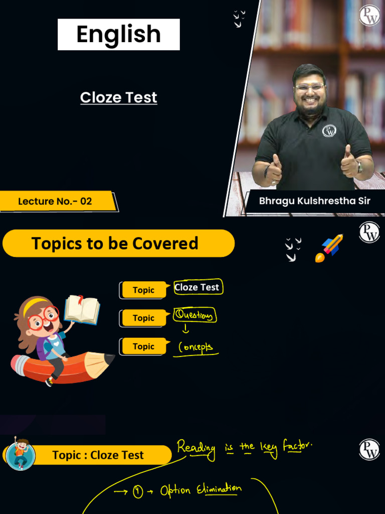 Cloze Test 02 - Class Notes | PDF