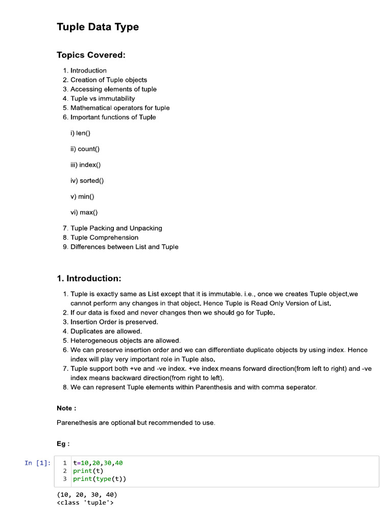 Unit-4 PDS Tuple | PDF