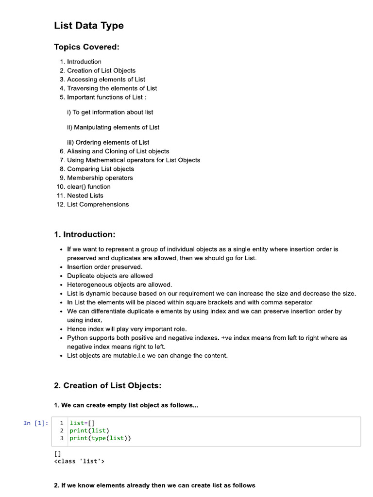 Unit-5 PDS List | PDF