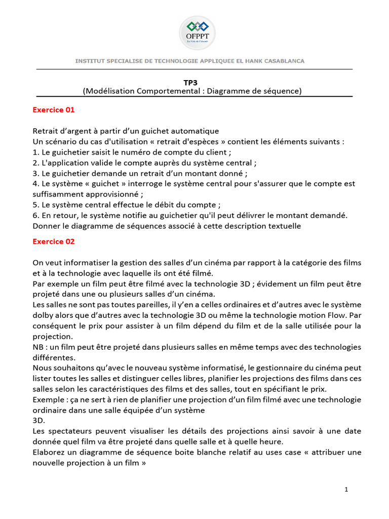 Exercice 01 | PDF