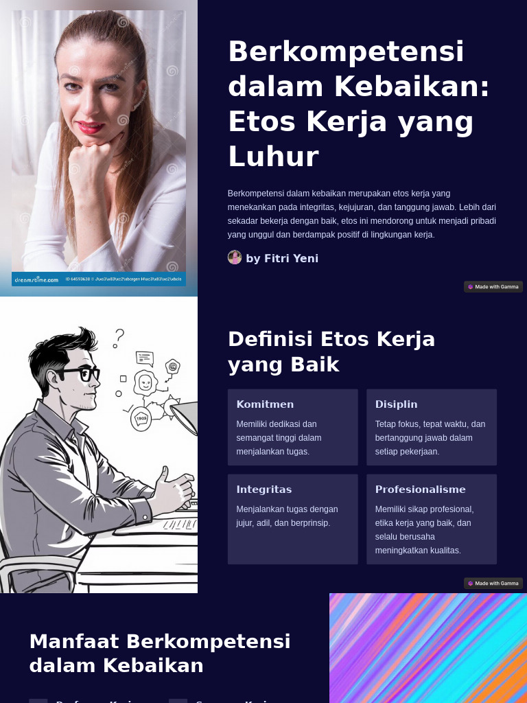 Berkompetensi Dalam Kebaikan Etos Kerja Yang Luhur | PDF